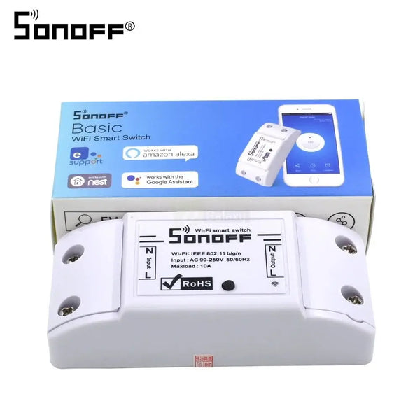 Sonoff Basic WiFi Wireless Remote Smart Switch 10A 2200W, DIY Module f – AJMart.PK