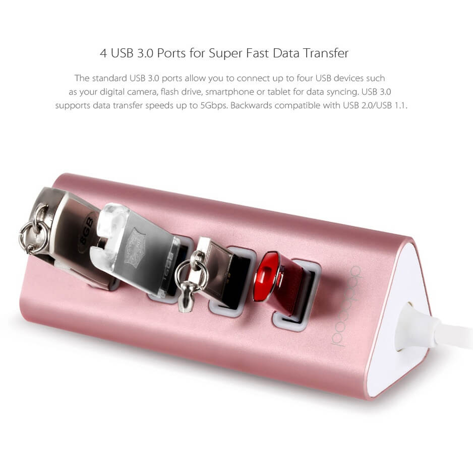 dodocool USB Type-C to 4 Ports USB 3.0 Hub Adapter - Imported from UK ...