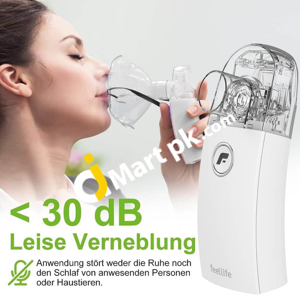 FEELLIFE Portable Mesh Nebulizer, Effective Inhaler for Respiratory Di ...