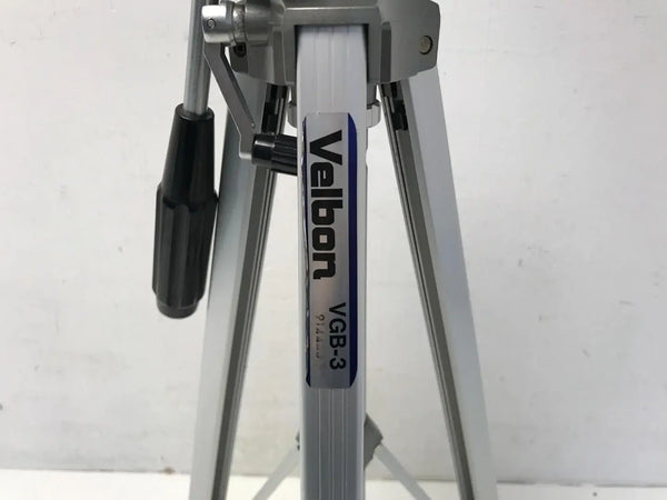 Velbon VGB-3 Tripod, Sturdy Aluminum Construction, Video Camera Tripod ...