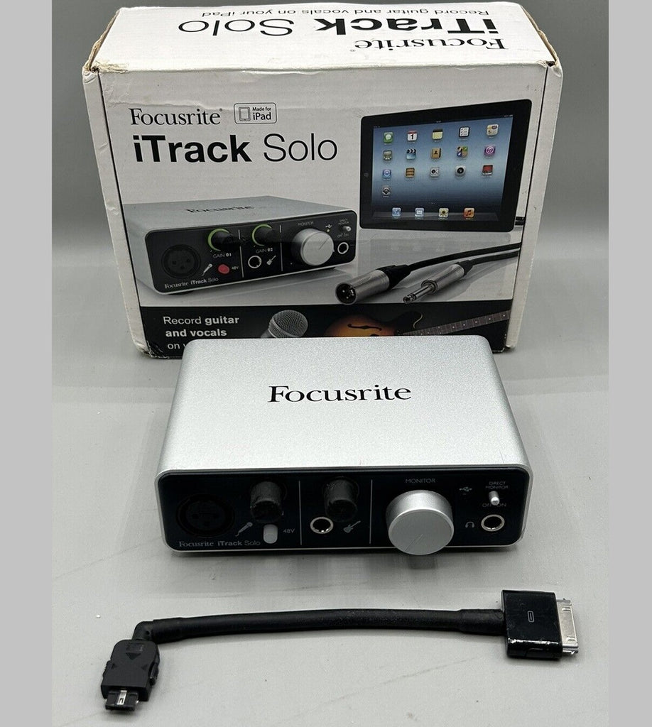 Focusrite iTrack Solo LIghtning Audio Interface for iPad / Mac / PC ...