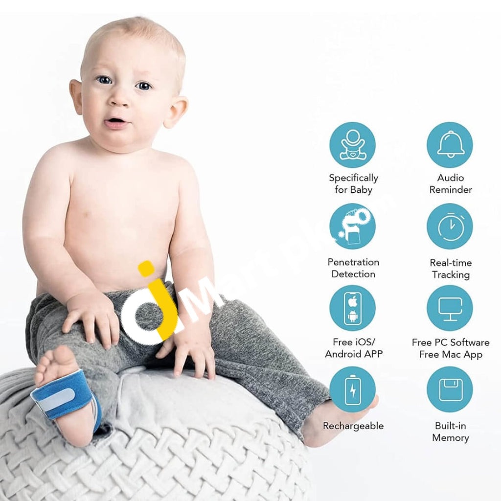 Wellue BabyO2™ Baby Oxygen Monitor, Wearable Blood Oxygen Saturation ...