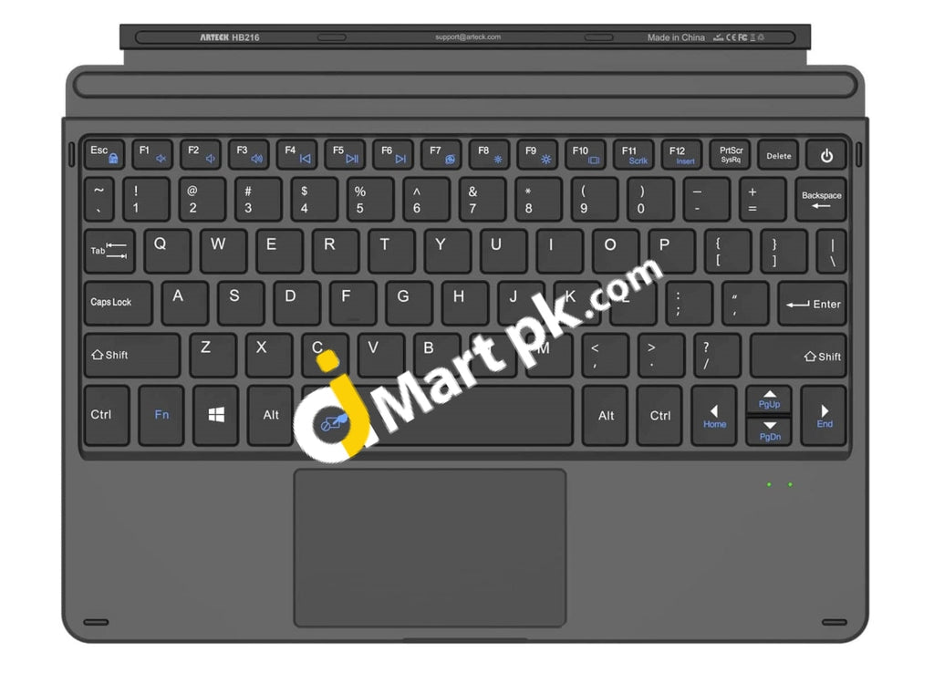 ARTECK Microsoft® Surface Go Bluetooth Keyboard with Built-In Touchpad ...