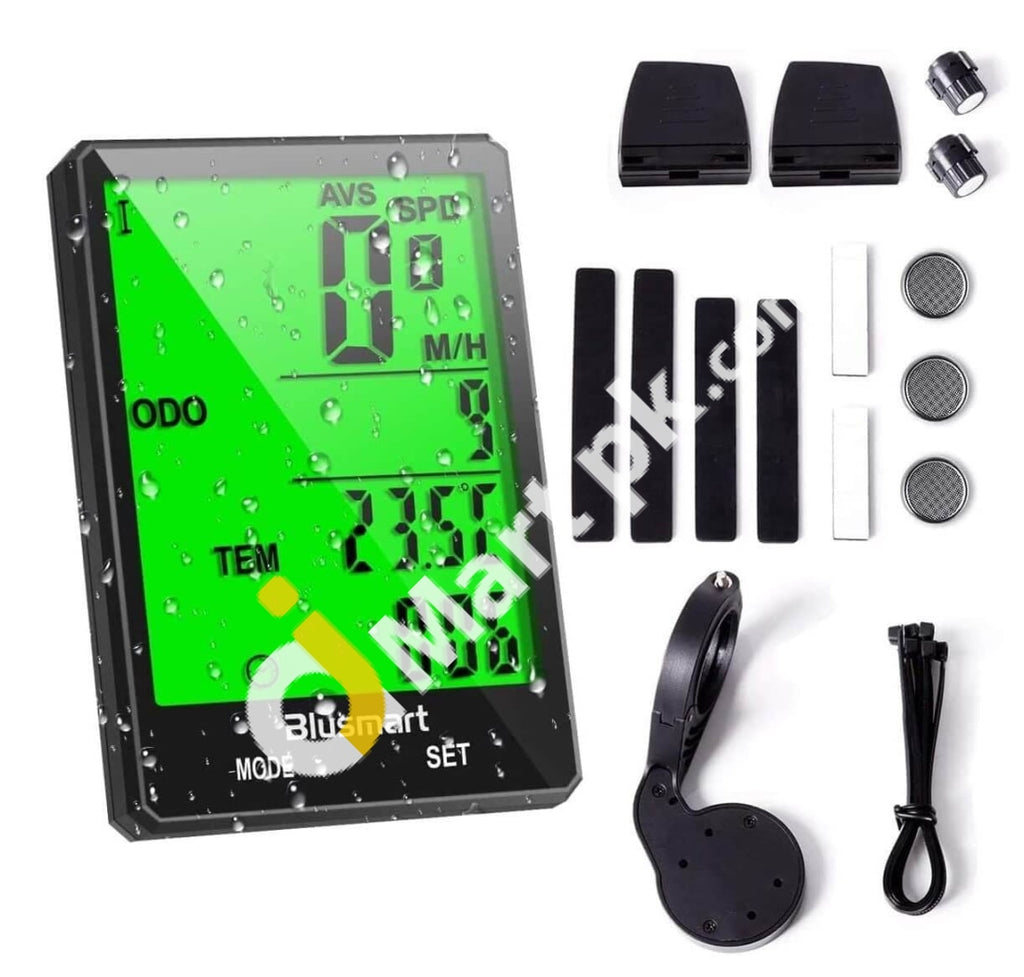 BluSmart Bike Computer Wireless Waterproof Bike Speedometer with Wide ...
