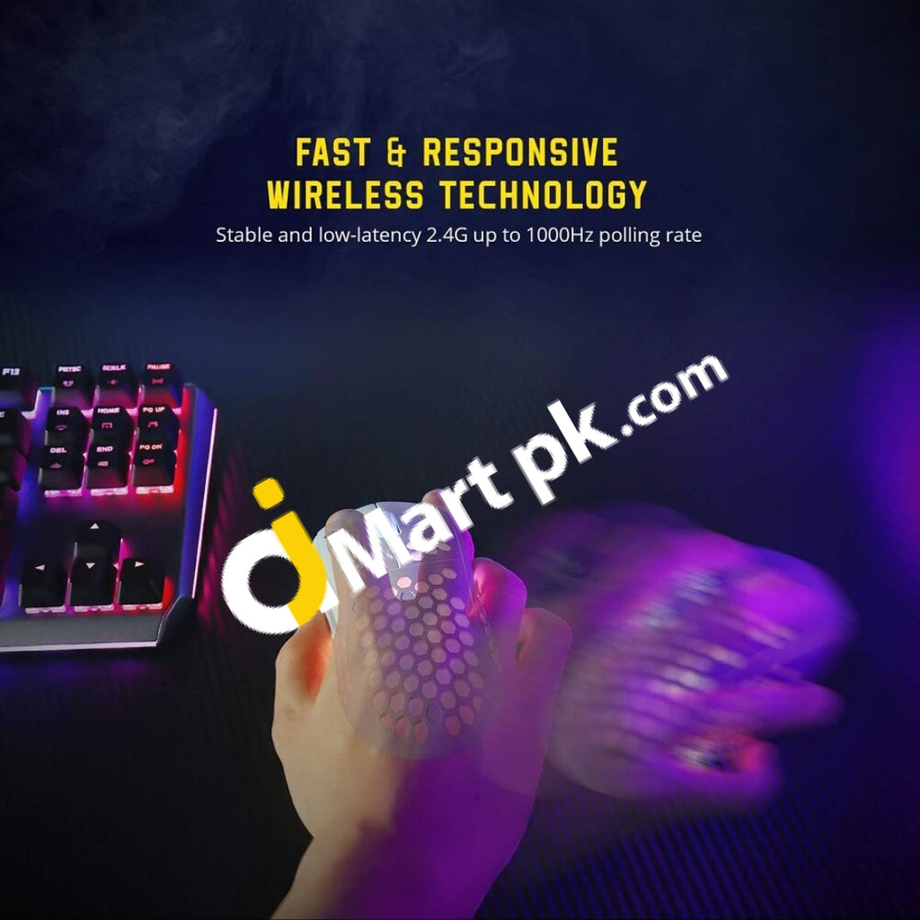 DREVO Falcon Wireless Gaming Mouse with Full RGB PAW3335 Optical Senso ...