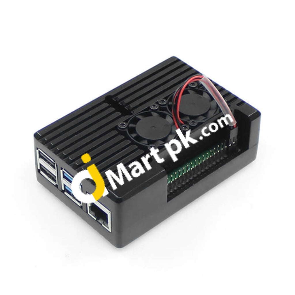 GeeekPi Raspberry Pi 4 Armor Case V2.0 Series with Dual Fan, Aluminum ...