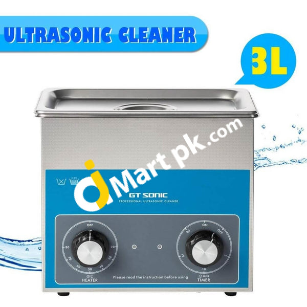 DK SONIC® Ultrasonic Cleaner 3L 100W with Heater & Digital Timer Ideal ...
