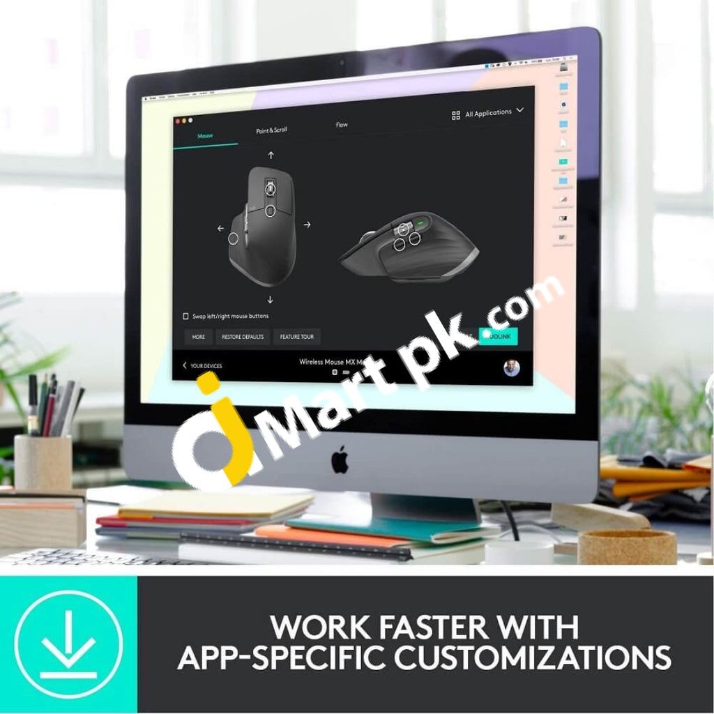 Logitech® MX Master 3 Advanced Wireless Mouse, USB C Bluetooth Ultra-F – AJMartPK