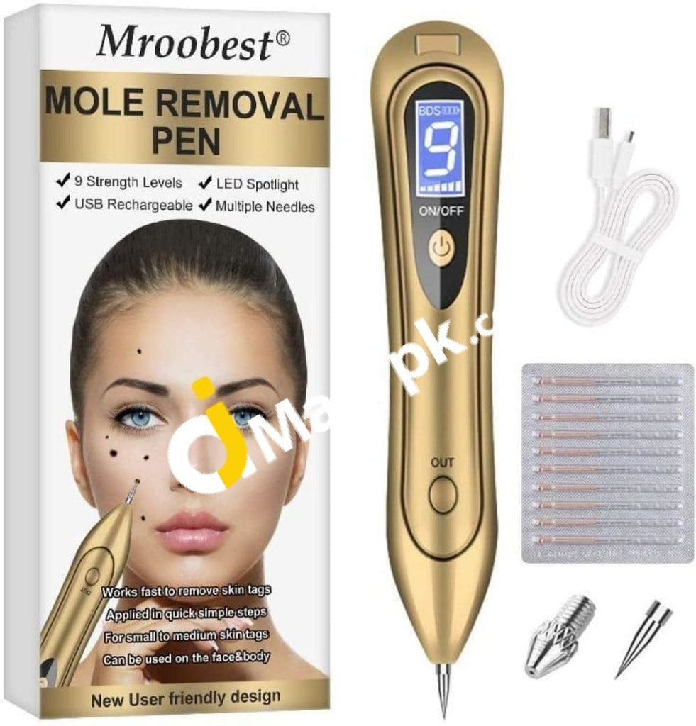 Mroobest Mole Removal Pen Rechargeable Skin Tags Remover with 9 Streng ...