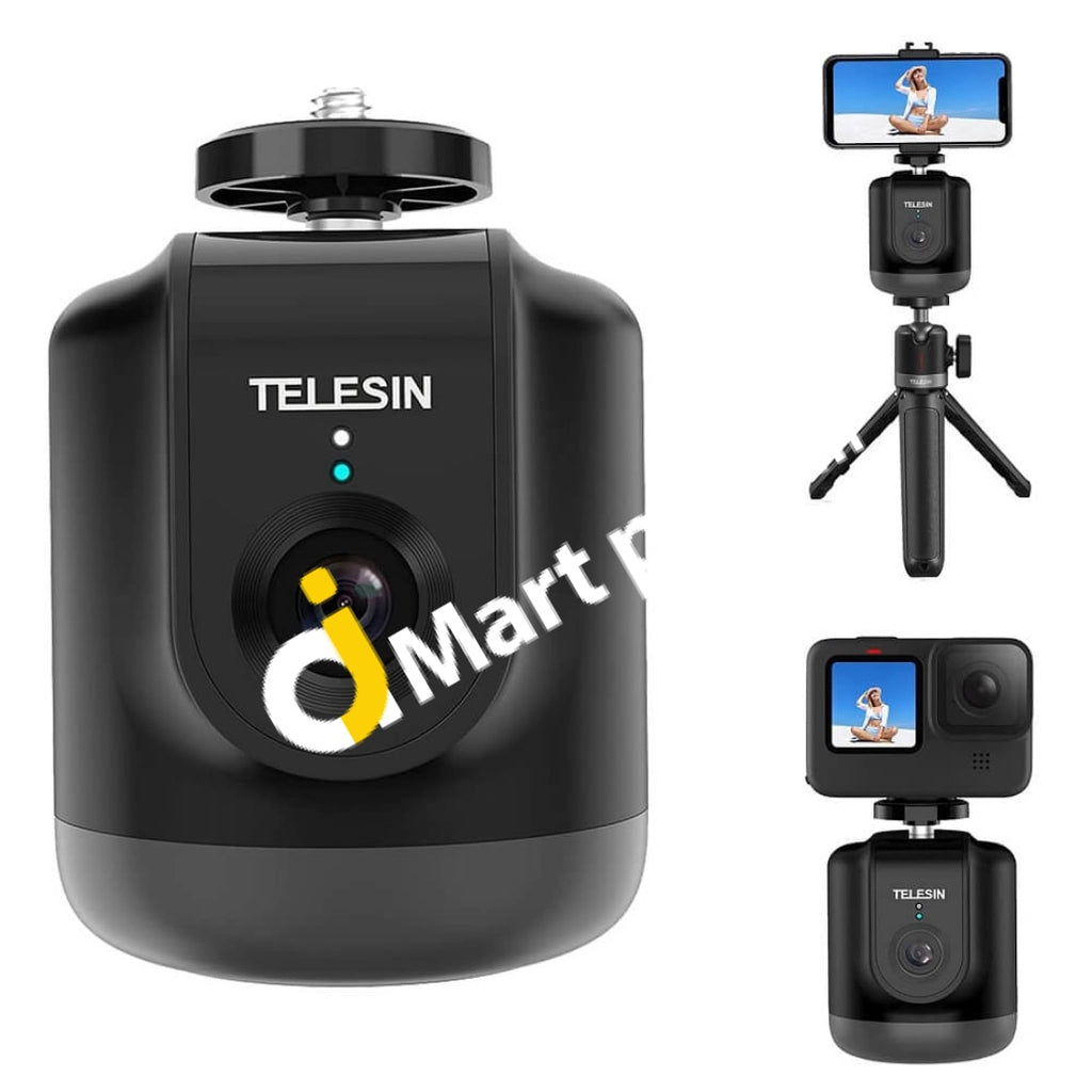 TELESIN Smart Tracking Pan Tilt Gimbal, Selfie 360° Rotation Face Foll ...