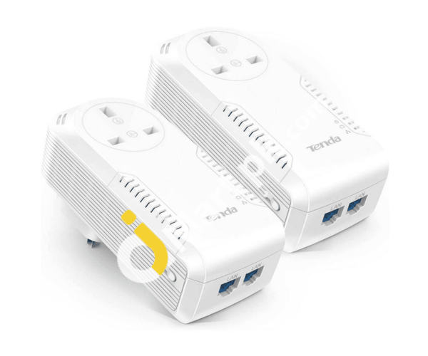 Tenda Powerline Ethernet Adapter Kit with AV1000 2 Gigabit Ports, UK S ...