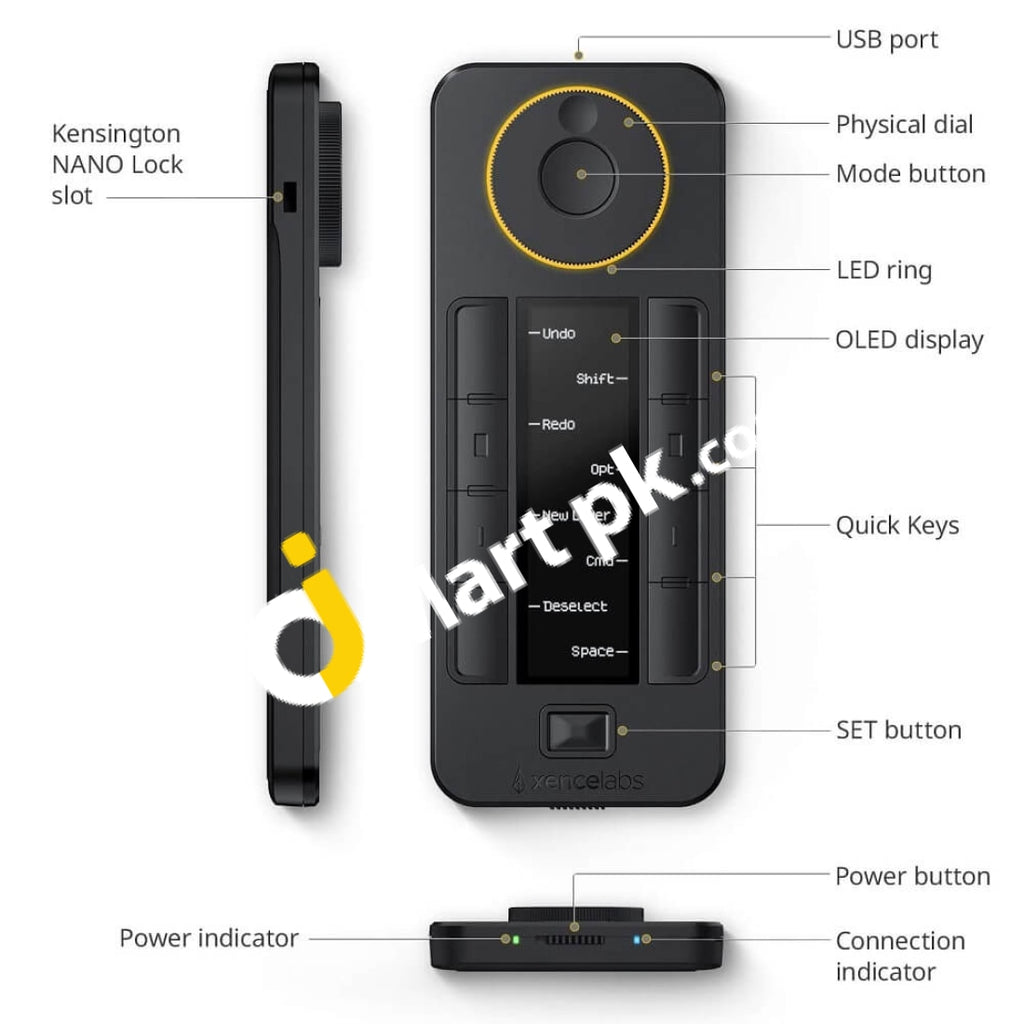 Xencelabs Quick Keys With 40 Customizable Shortcut Keys One Handed S